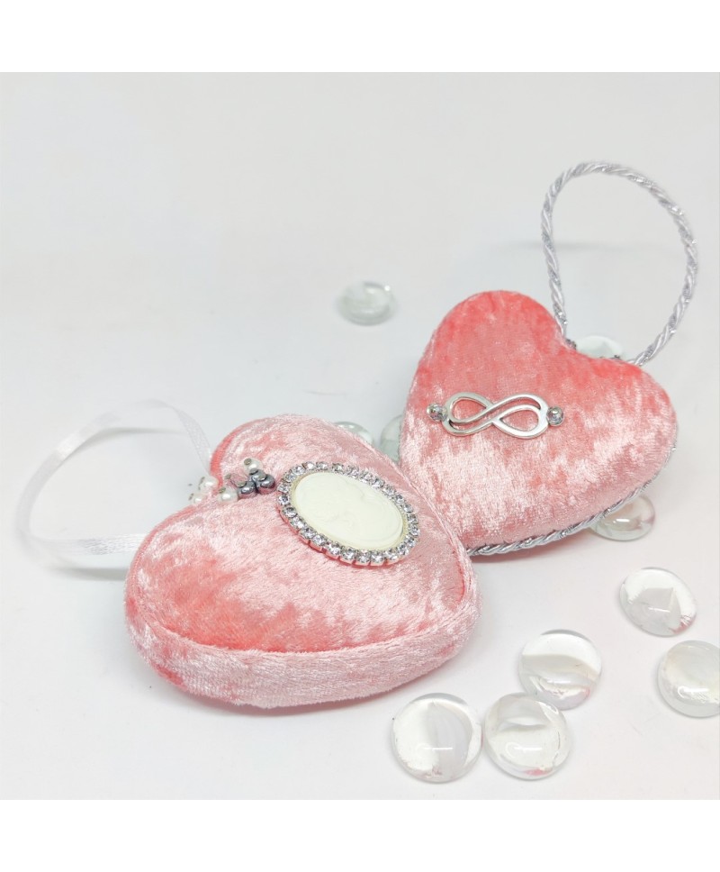 Iris heart ornament - Ada Quilted Creations