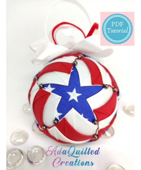 Lone star pattern - PDF tutorial - Ada Quilted Creations