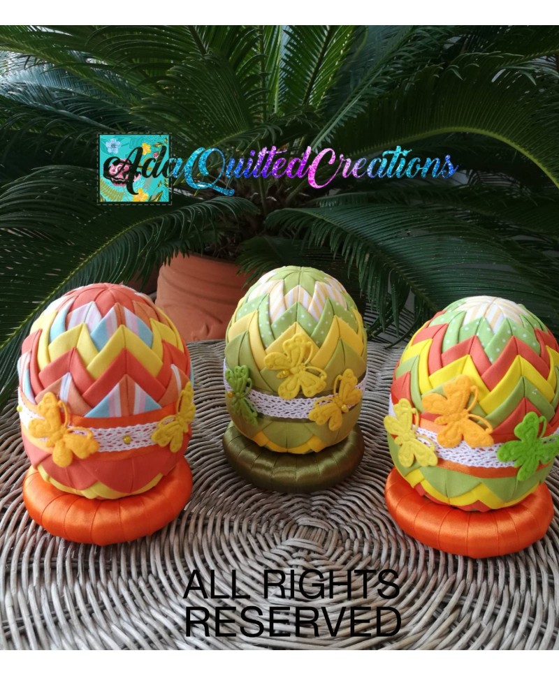 Fabric Easter egg DIY kits - Ada Quilted Creations