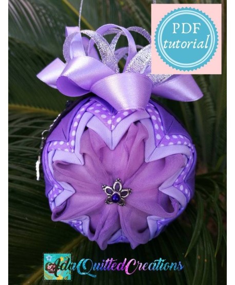 Flower pattern - PDF Tutorial - Ada Quilted Creations