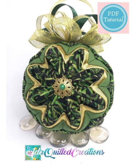 Flower pattern - PDF Tutorial - Ada Quilted Creations