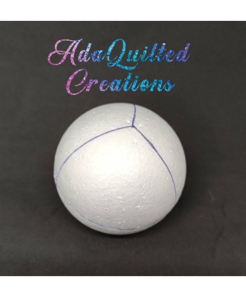 3" hand drawn styrofoam balls - Ada Quilted Creations