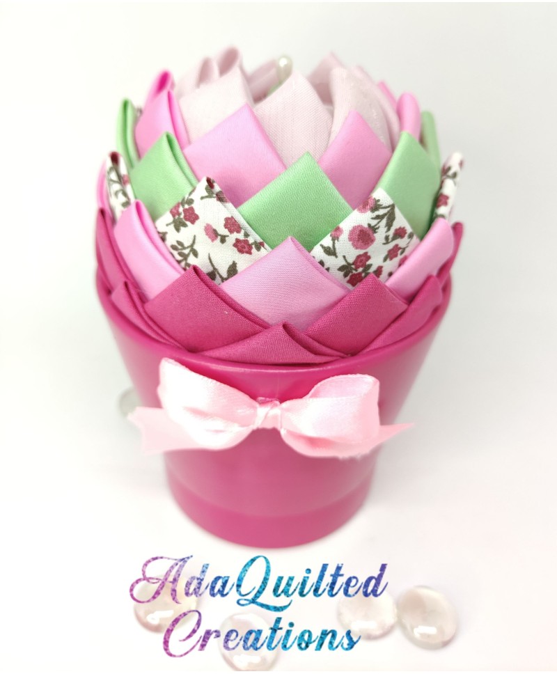 Flower in a pot pattern - PDF tutorial - Ada Quilted Creations
