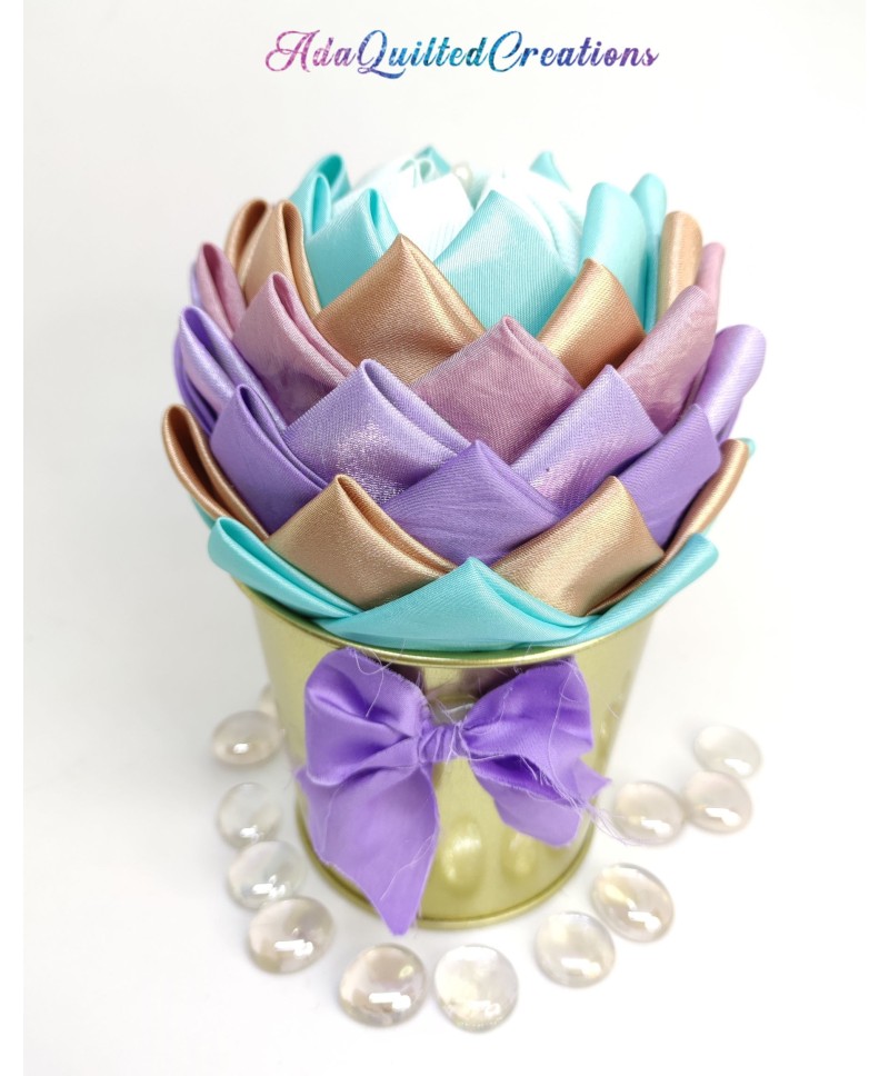 Flower in a pot pattern - PDF tutorial - Ada Quilted Creations