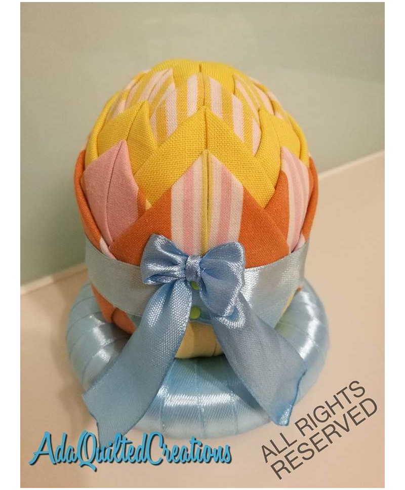 Basic quilted egg pattern - PDF tutorial - Ada Quilted Creations