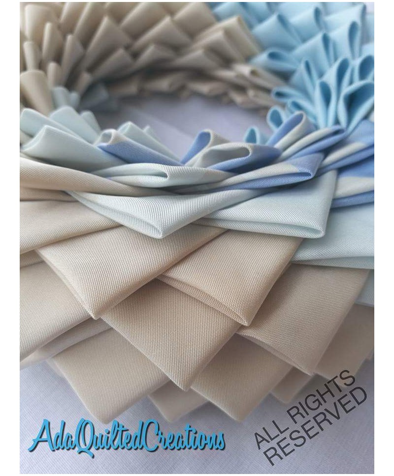 Swirl wreath pattern - PDF tutorial - Ada Quilted Creations