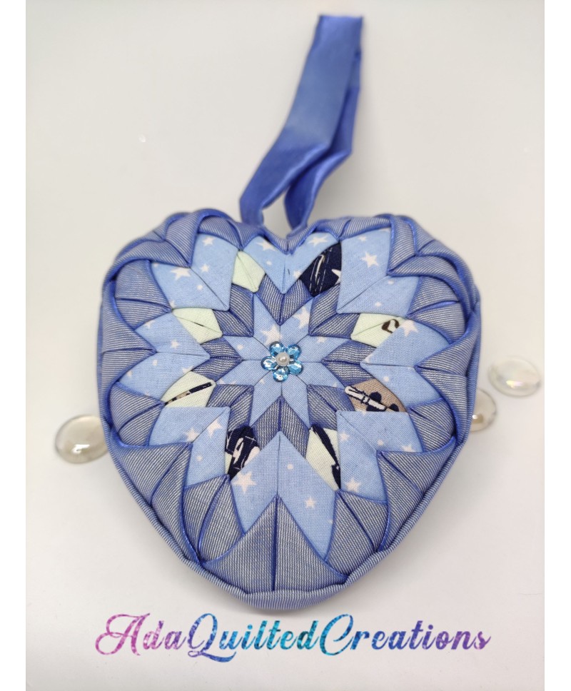 Star gazer heart pattern - PDF tutorial - Ada Quilted Creations
