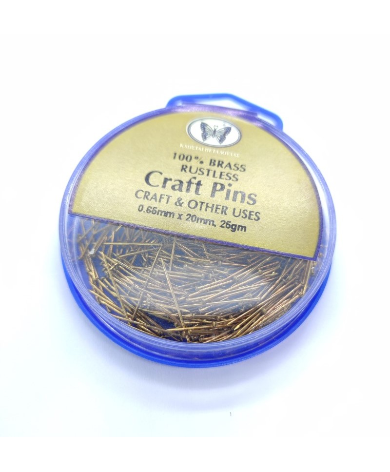 Golden craft pins (25 gr) - Ada Quilted Creations