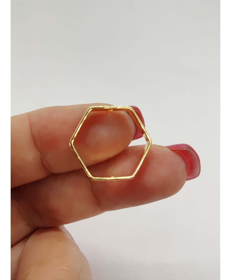 Gold Hexagon Tree Toppers - Ada Quilted Creations