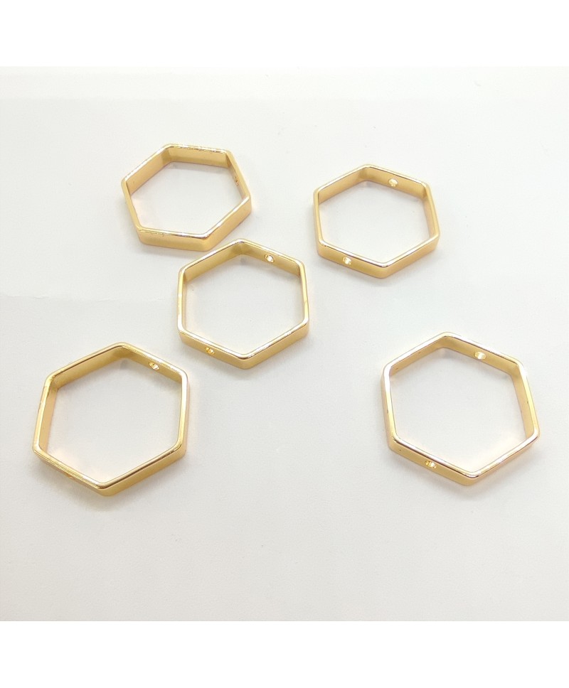 Gold Hexagon Tree Toppers - Ada Quilted Creations