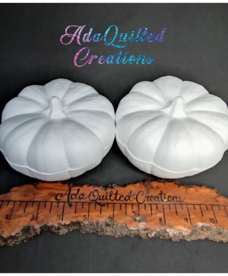 Large polystyrene pumpkin (set of 2) - Ada Quilted Creations