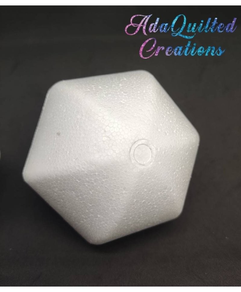Polystyrene hexagon ball (set of 6) - Ada Quilted Creations