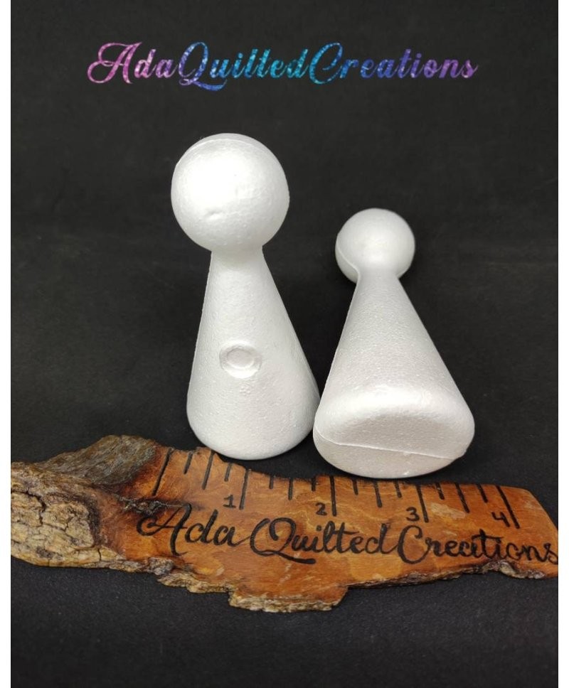 Polystyrene body shapes / angel forms - set of 6 - Ada Quilted Creations